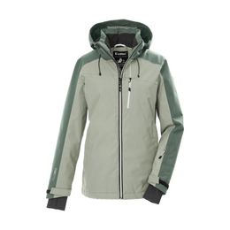 Killtec Skijacke »KSW 256 WMN SKI JCKT« Damenjacke: wasser- und winddicht, atmungsaktiv, verstellbare Kapuze graugrün 36 36 Damen Skijacke...