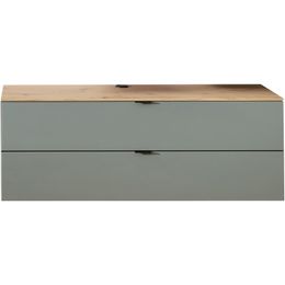 TV-Schrank Innostyle "INA TV-Lowboard, 140 x 51 x 44 cm (B/H/T)", schilfgrün, artisan eiche, B:140cm H:51cm T:44cm, ABS-Kunststoff, Holzwerkstoff, MDF, Metall, Schränke, stehend/hängend verwendbar, Klappe, Schubkasten, Softclose