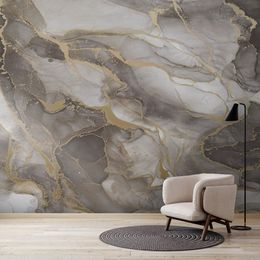 Fototapete Art for the home "Marmor", gold, H:2,8m L:2,8m, Vlies, Tapeten, Design Tapeten