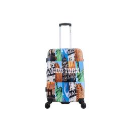 Koffer Saxoline "The Big Apple", Gr. B/H/T: 44cm x 67cm x 25cm, bunt (mehrfarbig), Koffer, aus ABS/PC-Material