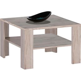 Couchtisch Stolkom "Joker, TOPSELLER", braun (san remo dekor, san remo dekor, san remo dekor), H:44cm, Tische, Couchtisch Eckige Couchtische Holz-Couchtische, Klassischer Wohnzimmertisch-Beistelltisch