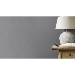 Vliestapete rasch "Vliestapete Perfecto VI 844382", dunkelgrau, B:53m L:10,05m, Vlies, Tapeten