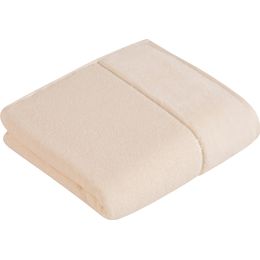 Handtuch Vossen "Pure", weiß (ivory), B:50cm L:100cm, Webfrottier, Obermaterial: 100% Baumwolle, Handtücher, Baumwolle & VEGAN, mit eleganter Veloursbordüre