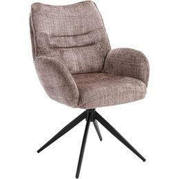 Esszimmerstuhl Home Affaire "Ronda", taupe, schwarz, B:64cm H:94cm T:69cm, Stühle