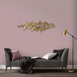 Metallbild Art for the home "Goldene V&ouml;gel", farbe bild(er): gold, H:36cm, Metall, Bilder