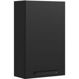 Hängeschrank Welltime "SALVADA, Hängeschrank 40 cm, gedämpfte Scharniere", schwarz, B:40cm H:64cm T:20cm, MDF, Schränke, Schwarz, Front und Korpus aus hochwertigen MDF, Anti-Finger-Print