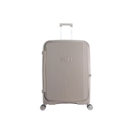 Koffer ELLE "DaVine", Gr. B/H/T: 56cm x 76,5cm x 31,5cm, beige (sand), Polypropylen, Koffer, aus Polypropylen-Material