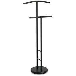 Herrendiener zeller PRESENT "Metall, schwarz", schwarz, B:28cm H:114cm T:46cm, Metall, Herrendiener, standfest, praktisch, zerlegte Lieferung