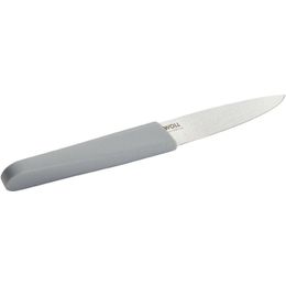 Gemüsemesser Woll "Cutting Edge", grau, Klingenlänge 9cm, Edelstahl, Kunststoff, Kochmesser, aus deutschem Edelstahl gemäß DIN 1.4116