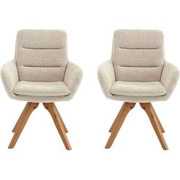 Esszimmerstuhl Home Affaire "Taragona", beige (natur, braun), H:88cm T:63cm, Metall, Stühle, mit unterschiedlichen Beingestellen, Holz oder Metall
