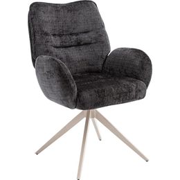 Esszimmerstuhl Home Affaire "Ronda", anthrazit, hummus, B:64cm H:94cm T:69cm, Stühle