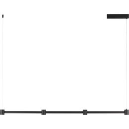 NOVA LUCE Pendelleuchte "PUIZE", schwarz, 4, H: 140cm, 1 Stk., Leuchten