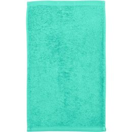 Gästehandtücher Ross "Vita", blau (lagune), B:30cm L:50cm, Frottier, Obermaterial: 100% Baumwolle, Handtücher, Bestickung Ross-Emblem