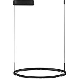NOVA LUCE Pendelleuchte "LUNETTE", schwarz, 6, Ø 60cm H: 150cm, 1 Stk., Leuchten