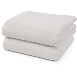 Handtücher Ross "Waffelpique", beige (ecru), B:50cm L:100cm, Frottier, Baumwolle, Handtücher, 100% Baumwolle