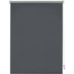 Seitenzugrollo OTTO HOME "Thermo Klemmrollo Energiesparend", grau (anthrazit), B:70cm H:150cm, Polyester, Rollos, abdunkelnd mit Thermobeschichtung