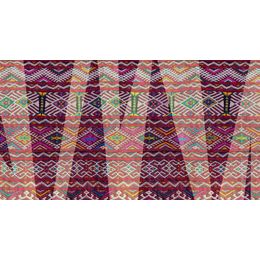 Fototapete ARCHITECTS PAPER "Atelier 47 Carpet Pattern 3", bunt (lila, gelb, grün), B:5m L:2,7m, Vlies, Tapeten, Vlies, Wand, Schräge, Decke