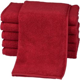 Gästehandtücher Ross "Sensual 9000", rot (vino), B:30cm L:50cm, Frottier, Obermaterial: 100% Baumwolle, Handtücher, mit Aloe-Vera-Öl veredelt