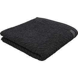 Duschtuch Ross "Smart", grau (schiefer), B:70cm L:140cm, Frottier, Obermaterial: 100% Baumwolle, Handtücher, Uni-Rippe mit Velourslabel