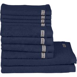 Handtuch Set Ross "Sinfonie", blau (denim), 10 Stk., Frottier, Obermaterial: 100% Baumwolle, Handtuch-Sets, beinhaltet Gästetücher, Handtücher und Badetücher