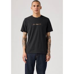 Levi's T-Shirt LEVI'S, Herren, Gr. XL, tbd13, Jersey, Obermaterial: 100% Baumwolle, unifarben, regular fit normal, Rundhals, gerader Abschluss, Shirts T-Shirt, mit Schriftzug