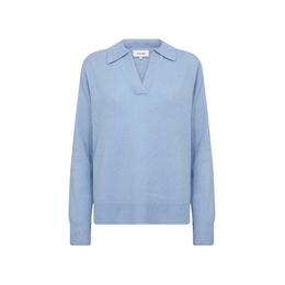 Strickpullover Levete Room "Levete Room Sweater LR-ELOISE", Damen, Gr. L, l699, marlin blau, Obermaterial: 100% Kaschmir, Pullover