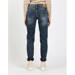5-Pocket-Jeans Gang "94ADELA", Damen, Gr. 26, N-Gr, blau, schwarz vint, Denim/Jeans, Obermaterial: 97% Baumwolle, 2% Elastomultiester, 1% Elasthan, normal, Jeans, im Relaxed Fit, Topseller