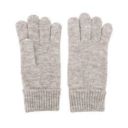 Strickhandschuhe MaxiMo, Mädchen, Gr. 4/5, buchemeliert, Strick, Materialmix, unifarben, Handschuhe, Fingerhandschuhe, extra lange Strickbündchen, unifarben