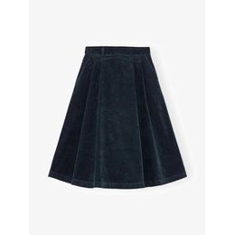 Midirock MOSHI MOSHI MIND "moshi moshi mind Skirt Poem", Damen, Gr. S, schwarz navy, Obermaterial: 98% Baumwolle, 2% Elasthan, Röcke