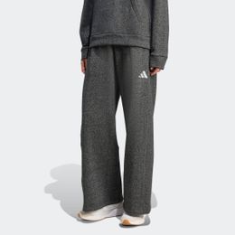 Sporthose adidas Sportswear "W ALL SZN HL PT", Damen, Gr. L, N-Gr, schwarz, Obermaterial: 68% Baumwolle, 18% Polyester, 8% Polyamid, 6% metallisierte Fasern, Hosen