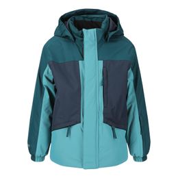 Skijacke ZIGZAG "Arctic", Herren, Gr. 110, türkis, 100% Polyester, mehrfarbig, normal, ohne Ausschnitt, Jacken, mit wind- und wasserabweisendem Bionic-Finish
