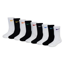 Socken Nike Sportswear "NHN HOLIDAY 9PK CREW BOX SET", Kinder, Gr. 23-26,5, weiß, schwarz, Obermaterial: 97% Polyester, 3% Elasthan, Socken, für Babys