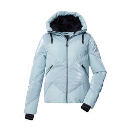 Skijacke Killtec "KSW 113 WMN SKI QLTD JCKT", Damen, Gr. 36, hellblau, Oberstoff 1: 100% Polyester/ Oberstoff 2: 100% Polyamid, Futter: 100% Polyester, Füllung: 100% Polyester, Jacken, Winddichte Skijacke mit 10.000 mm Wassersäule, PFAS-frei imprägniert