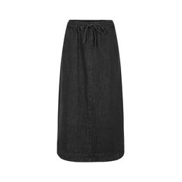 Midirock Soft Rebels "Soft Rebels Skirt SRKeira", Damen, Gr. XS, 644 washed phantom, Obermaterial: 64% Baumwolle, 36% Lyocell, Röcke