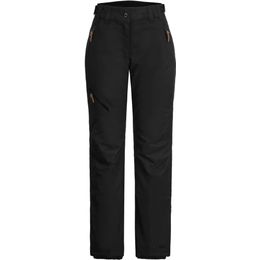 Skihose Icepeak "Icepeak CURLEW", Damen, Gr. 42, N-Gr, basic schwarz, Obermaterial: 100% Polyester. Futter: 100% Polyester. Wattierung: 100% Polyester, Hosen