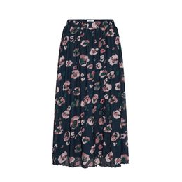 Nümph Midirock NÜMPH "Nümph Skirt NUMILINA", Damen, Gr. XS, schwarz sapphire, Obermaterial: 90% Polyester, 10% Elasthan, Röcke