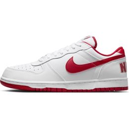 Sneaker Nike Sportswear "BIG LOW", Gr. 40, weiß, gym rot, Leder, Synthetik, Schuhe