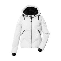 Skijacke Killtec "KSW 113 WMN SKI QLTD JCKT", Damen, Gr. 38, naturweiß, Oberstoff 1: 100% Polyester/ Oberstoff 2: 100% Polyamid, Futter: 100% Polyester, Füllung: 100% Polyester, Jacken, Winddichte Skijacke mit 10.000 mm Wassersäule, PFAS-frei imprägniert