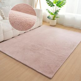 Bruno Banani Fellteppich &raquo;Rabbit 2, Kunstfell Teppich, Modern&laquo; rechteckig 25 mm H&ouml;he Kaninchenfell-Haptik, sehr weich, Wohnzimmer, Schlafzimmer, Esszimmer rosa 