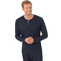 TRIGEMA Longsleeve »Langarmshirt aus Biobaumwolle« 1 Stk. tlg. 1 navy-C2C S S BIO DELUXE-Single-Jersey