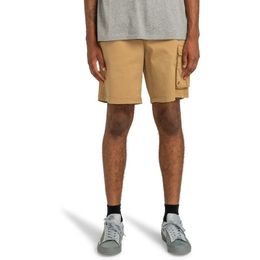 Element Shorts &raquo;Pull Up Travel&laquo; Khaki S S Material: Gepeachtes Twill-Mischgewebe aus...