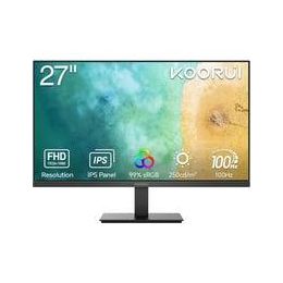 E2711F, LED-Monitor 68.6 cm (27 Zoll), schwarz, FullHD, IPS, HDMI, VGA, 100Hz Panel