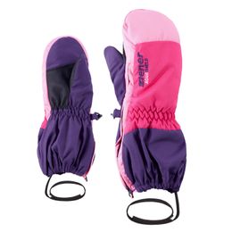 Fäustlinge Ziener "LEVI-Z AS glove mini", Kinder, Gr. 1,5, lila (schwarz lila), Obermaterial: 100% Polyester; Innenhand: 100% Polyester; Futter: 100% Polyester; Wattierung: 100% Polyester (recycelt), Handschuhe