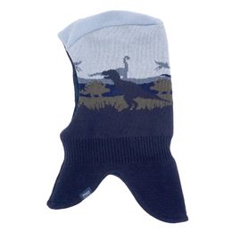 Strickmütze MaxiMo, Jungen, Gr. 53, blau (dunkelmarine), Strick, Baumwolle, gemustert, Mützen, aus Baumwolle, Strick, weich, gefüttert