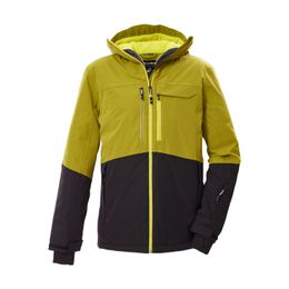Skijacke Killtec "KSW 280 MN SKI JCKT", Herren, Gr. L, grasgrün, Oberstoff: 100% Polyester, Futter: 100% Polyamid, Füllung: 100% Polyester, Jacken, Wasserdichte Herrenjacke mit Schneefang, atmungsaktiv und PFAS-frei