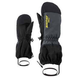Fäustlinge Ziener "LEVI-Z AS glove mini", Kinder, Gr. 1,5, schwarz, Obermaterial: 100% Polyester; Innenhand: 100% Polyester; Futter: 100% Polyester; Wattierung: 100% Polyester (recycelt), Handschuhe
