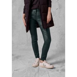 Lederimitathose Cecil, Damen, Gr. 34, Länge 30, fir grün, Stoff, 76% Viskose, 21% Nylon, 3% Elasthan, unifarben, comfort fit lang, Hosen, Middle Waist