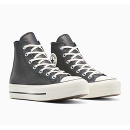 Sneaker Converse "CHUCK TAYLOR ALL STAR LIFT", Damen, Gr. 36, schwarz, schwarz, egret, Textil, Schuhe Sneaker