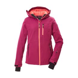 Skijacke Killtec "KSW 276 WMN SKI JCKT", Damen, Gr. 50, fuchsia, Obermaterial: 100% Polyester;Futter: 100% Polyamid;Füllung: 100% Polyester, Jacken, Wasserdichte Damenjacke mit Schneefang, Atmungsaktivität und Taschen