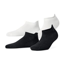 Tchibo - 2 Paar Sneaker-Sportsocken - Damen - Gr. 35-38 - schwarz